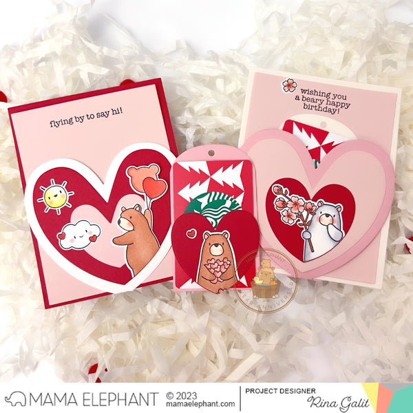 INTRODUCING: Beary Good Day & Heart Pocket Set - Mama Elephant