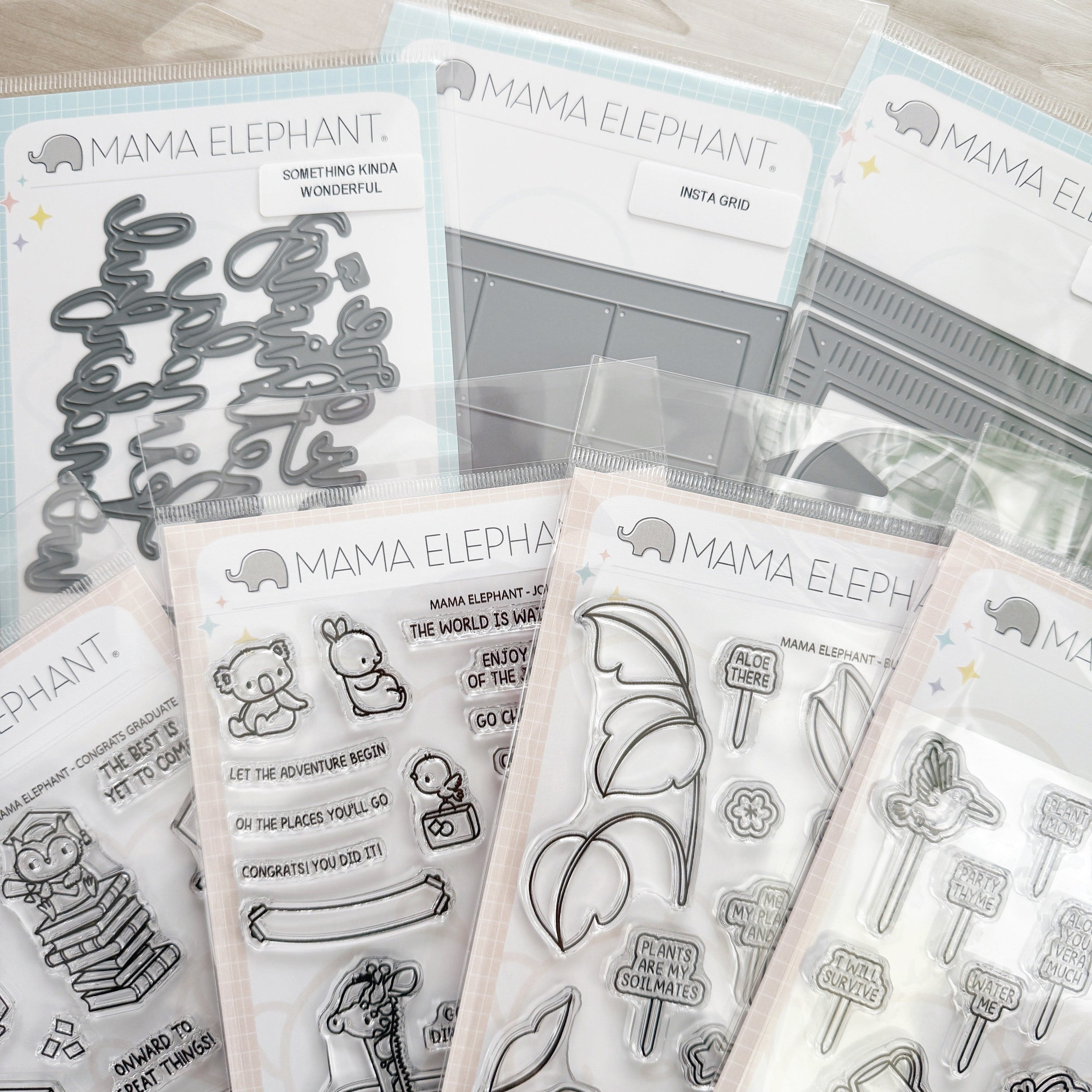 Mama Elephant - Clear Stamps. Creative Die Cuts. Pigment Ink Pads.
