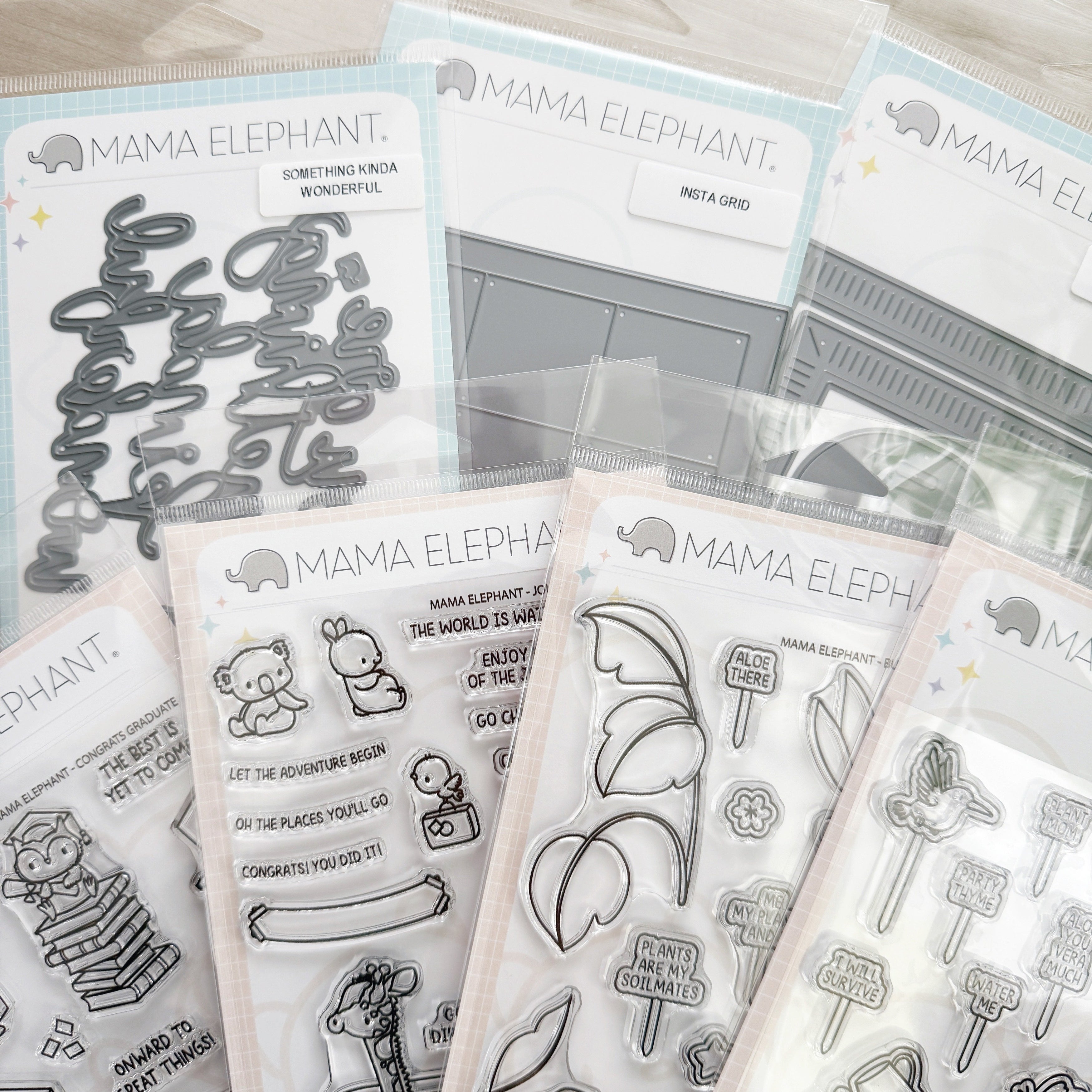 Mama Elephant - Clear Stamps. Creative Die Cuts. Pigment Ink Pads.