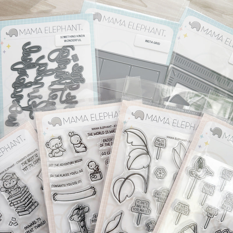 Mama Elephant - Clear Stamps. Creative Die Cuts. Pigment Ink Pads.