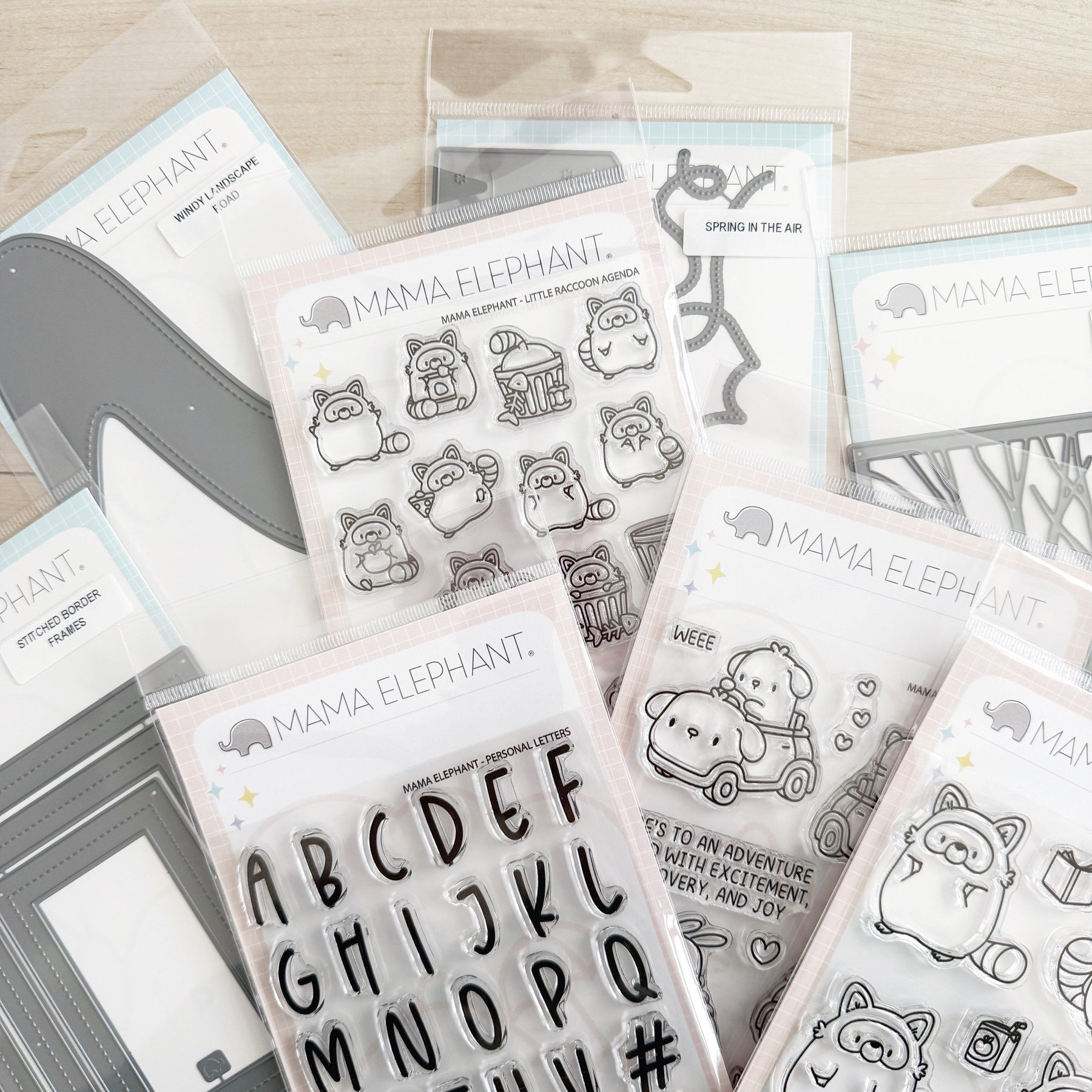 Mama Elephant - Clear Stamps. Creative Die Cuts. Pigment Ink Pads.