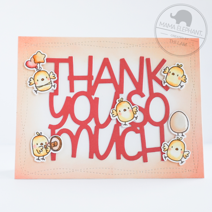 Big Thank You So Much - Creative Cuts - Mama Elephant