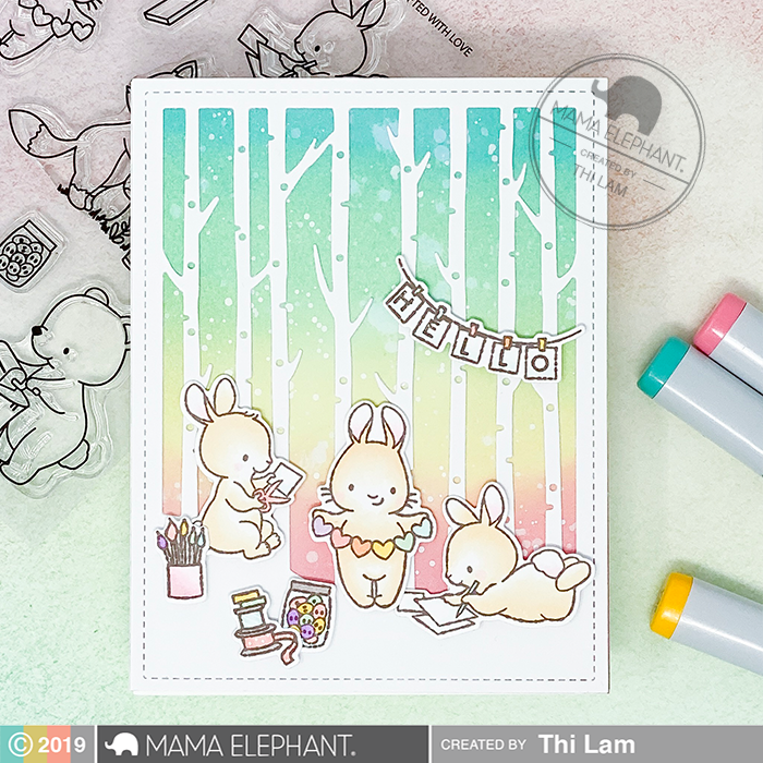 Winter Forest Cover - Creative Cuts - Mama Elephant