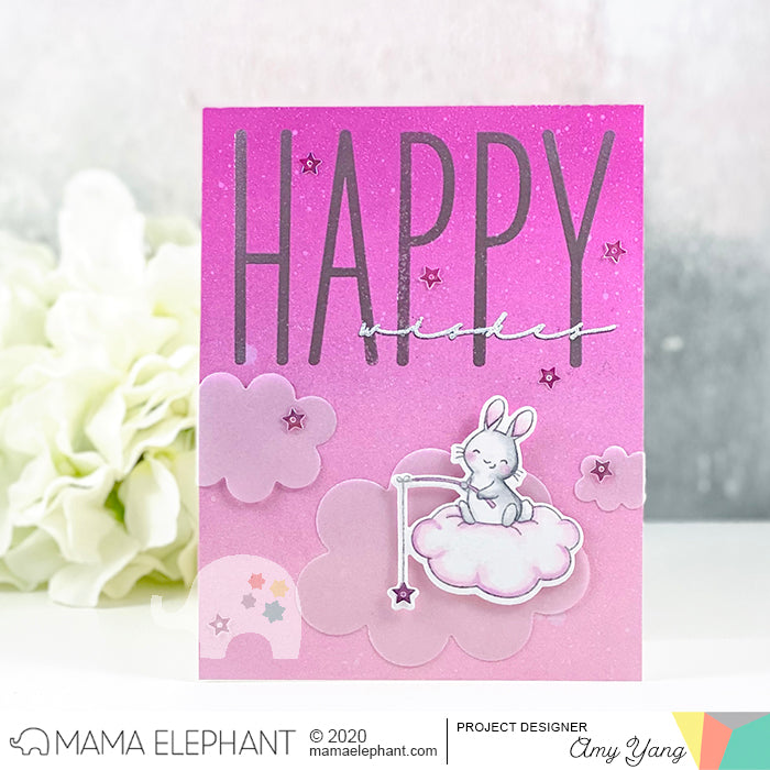 HAPPY CHIC WISHES - Mama Elephant