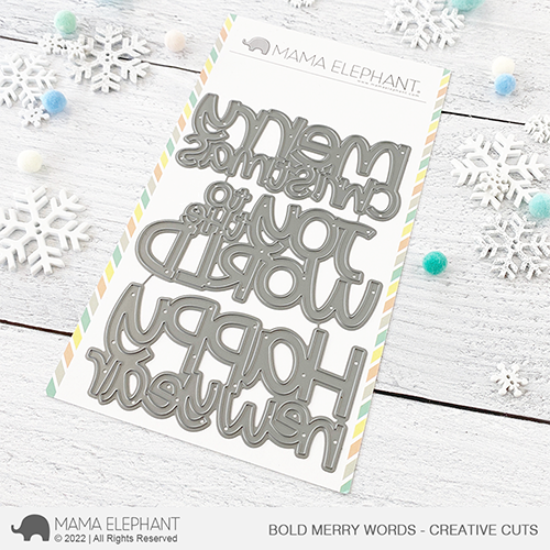 Bold Merry Words - Creative Cuts - Mama Elephant
