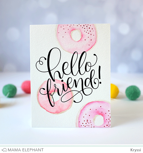 HELLO FRIEND WISHES - Mama Elephant