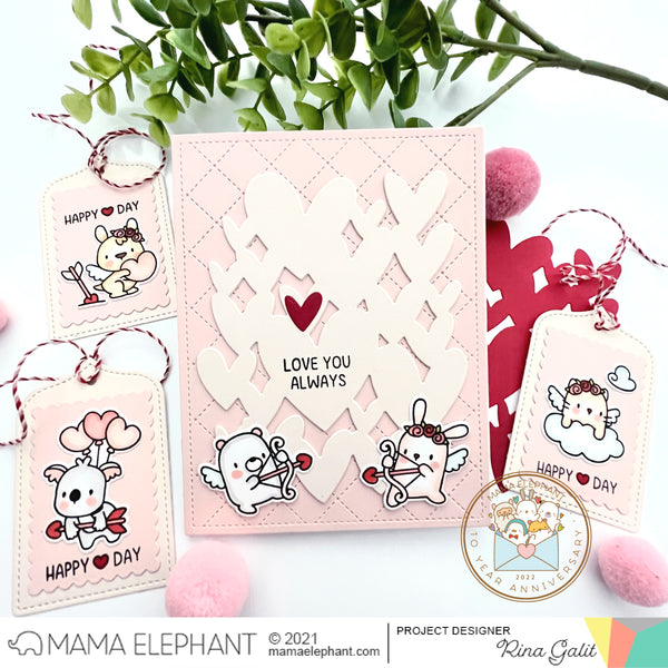 Hearts A Flutter - Creative Cuts - Mama Elephant