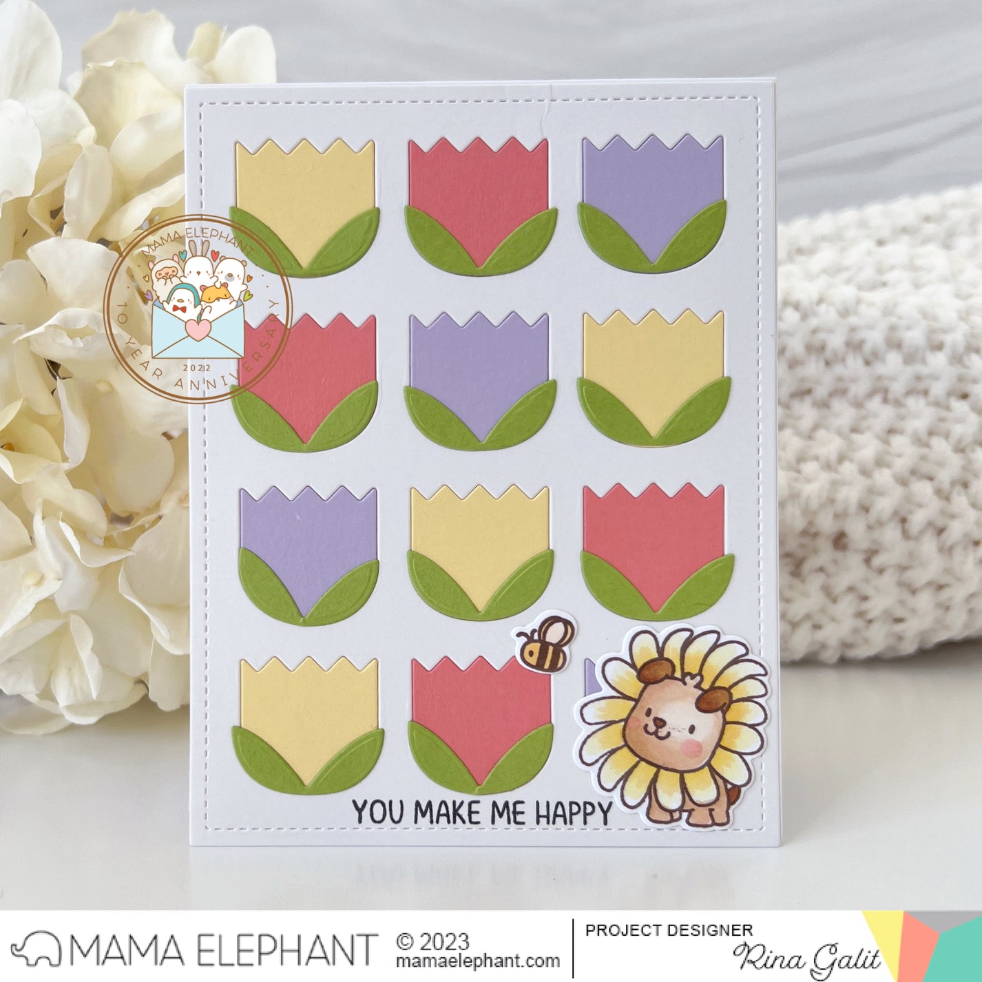 Tulip Grid Cover - Creative Cuts – Mama Elephant