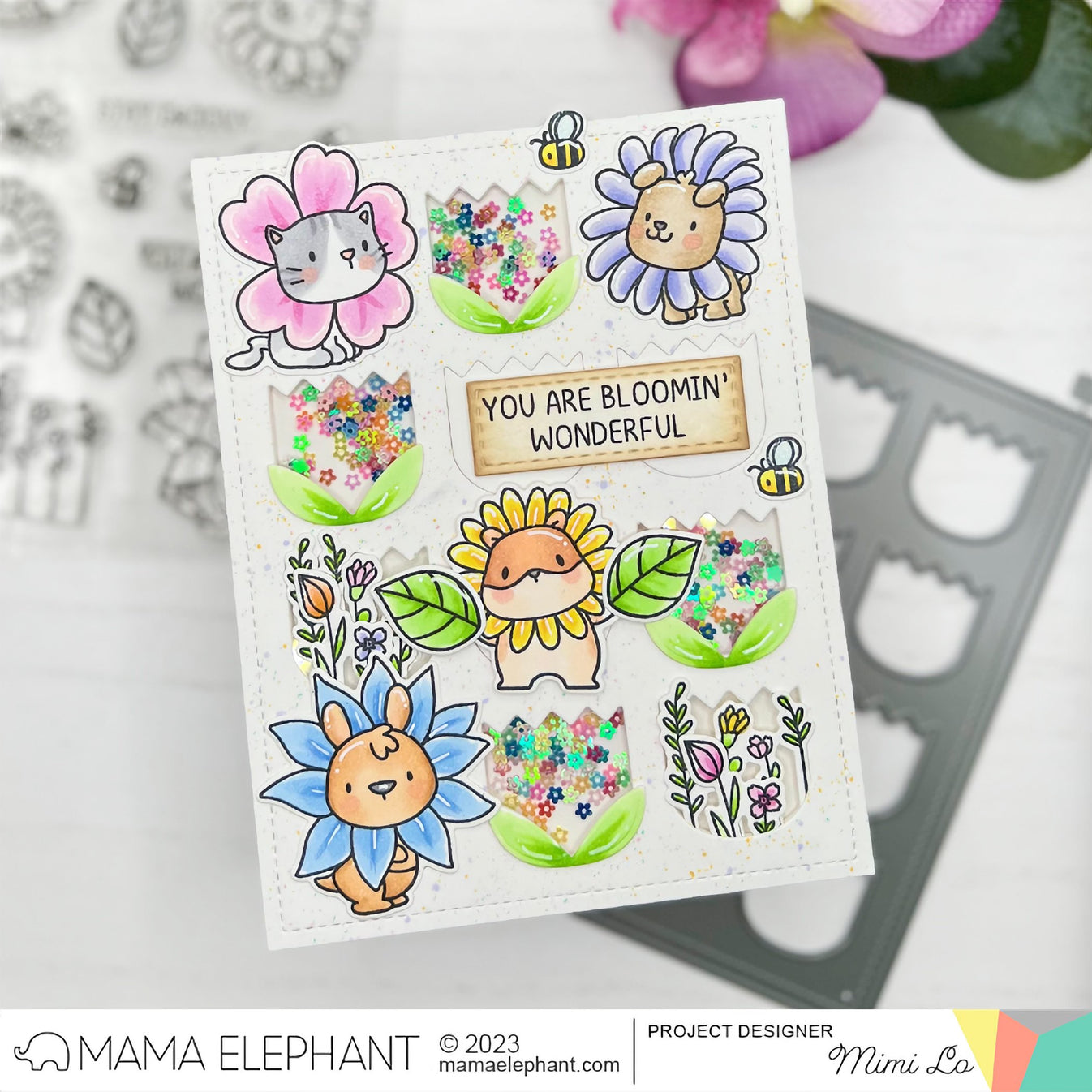 Tulip Grid Cover - Creative Cuts – Mama Elephant