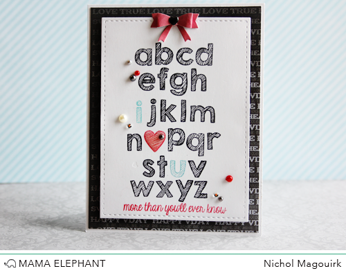 SKETCHY LETTERS - Mama Elephant